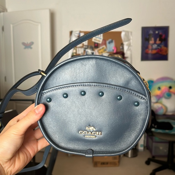 Coach | Bags | Coach Navy Circle Purse | Poshmark